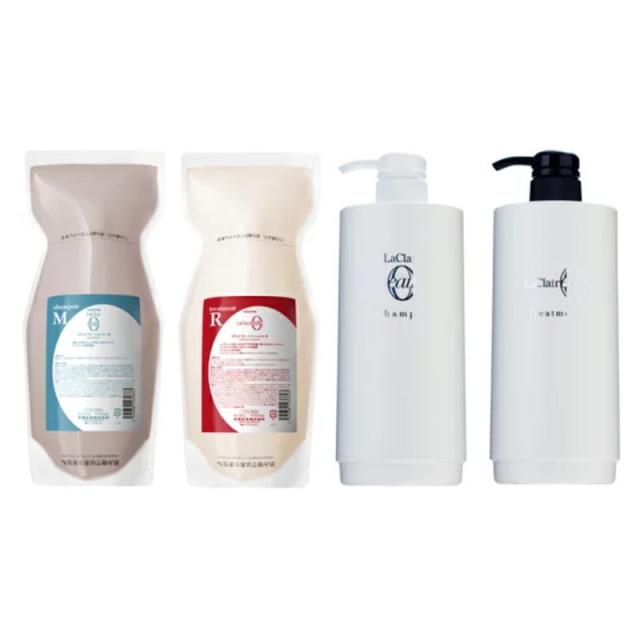 タマリス ラクレア オー シャンプー M モイストフレッシュ 600mL ＋ トリートメント R ラディカルリペア 600g ＋ 各専用ディスペンサー セット