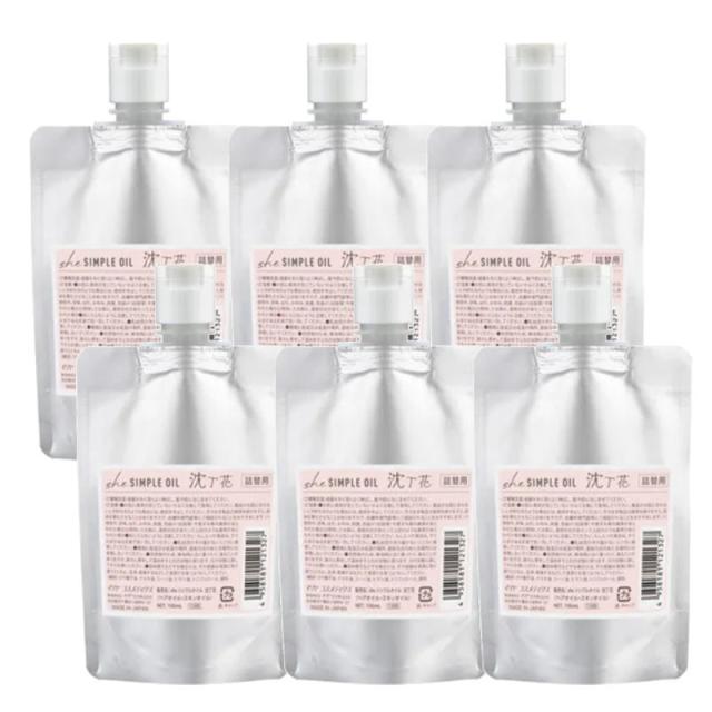 イリヤ she シンプルオイル 沈丁花 100ml リフィル×6点セット