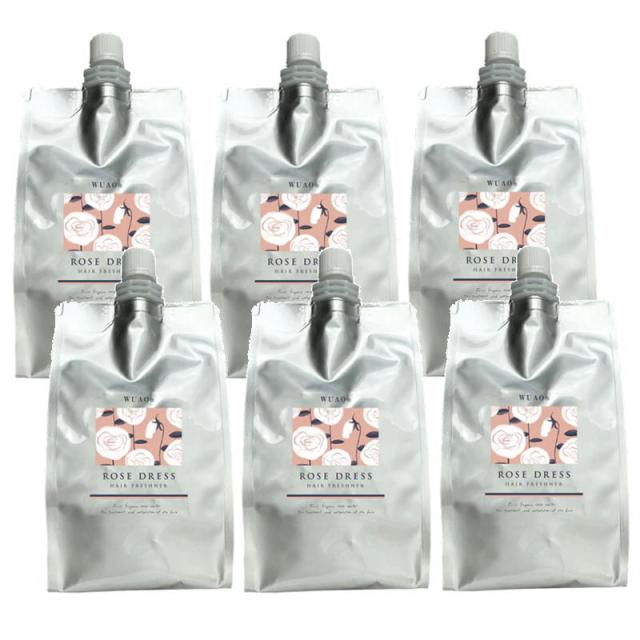 ウアオ　ローズドレス　ヘアフレッシュナーＲＮ 1000ｍl リフィル×6点セット