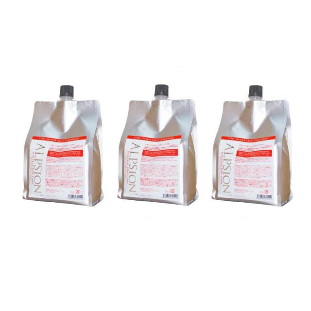 ALPSion(アルピジョン) イオンヘア＆フェイスクレンジング　AX　NEO　1000mlリフィル(×3点セット)