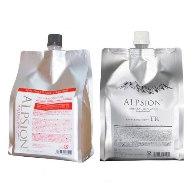 ALPSion(アルピジョン) イオンヘア＆フェイスクレンジング　AX　NEO(1000ml)/トリートメント　NEO(1000g)リフィルセット