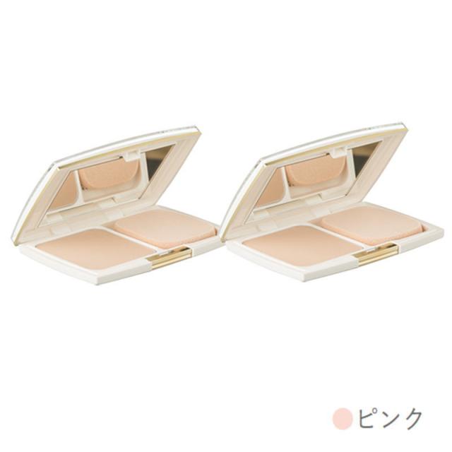 アルバコスメティックス SSパウダーファンデーション h-2 ピンク 13g（2点セット）