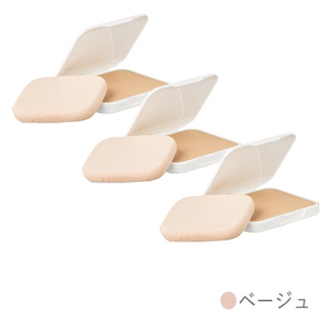 アルバコスメティックス SSパウダーファンデーション h-2 ベージュ 13g リフィル(パフ付)（3点セット）