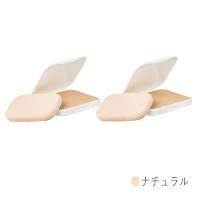 アルバコスメティックス SSパウダーファンデーション h-2 ナチュラル 13g リフィル(パフ付)（2点セット）