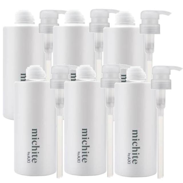 クオレ michite by AXI 詰替え用ボトル+ポンプ (シャンプー500ml、トリートメント500g共通) (ポンプカラーNA)【6個セット】の通販はau PAY マーケット ...