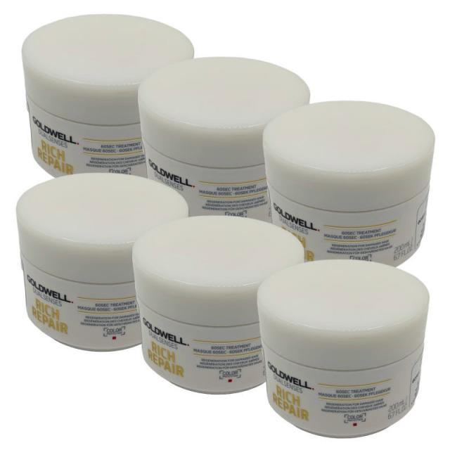 ゴールドウェル デュアルセンス　リッチリペア　60SEC.トリートメント　200g【6個セット】