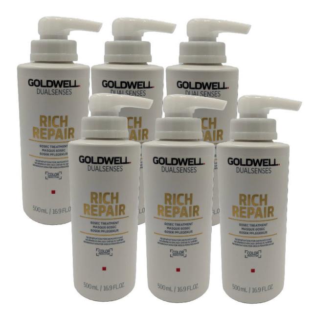 ゴールドウェル デュアルセンス　リッチリペア　60SEC.トリートメント　500g【6個セット】