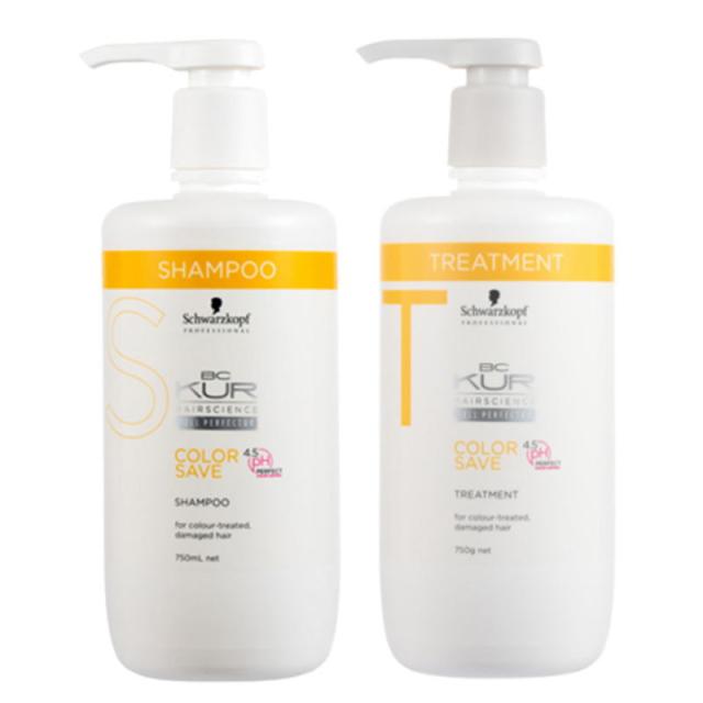 シュワルツコフ　BCクア　カラーセーブ　シャンプー　750ml トリートメント　750gセット
