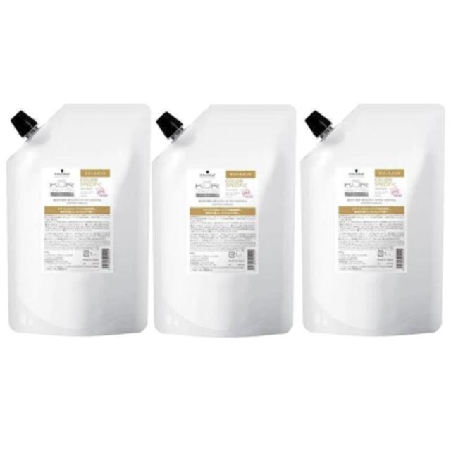 シュワルツコフ　BCクア　カラースペシフィーク　トリートメント　600g リフィル×3点セット