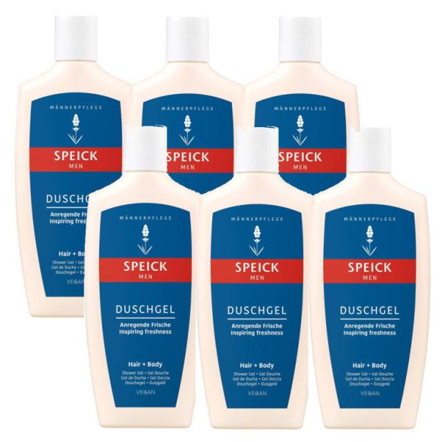 SPEICK スパイク メンズ・シャワージェル  (男性用髪・全身用洗浄料) (250ml)×6点セット