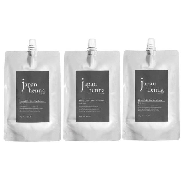 ジャパンヘナ ヘナカラーケアコンディショナー 200ml（3点セット）