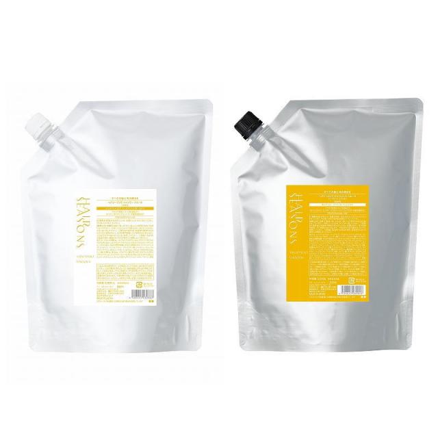 デミ　ヘアシーズンズ シャンプー スムース (2000ml) トリートメント スムース (2000g)リフィルセット