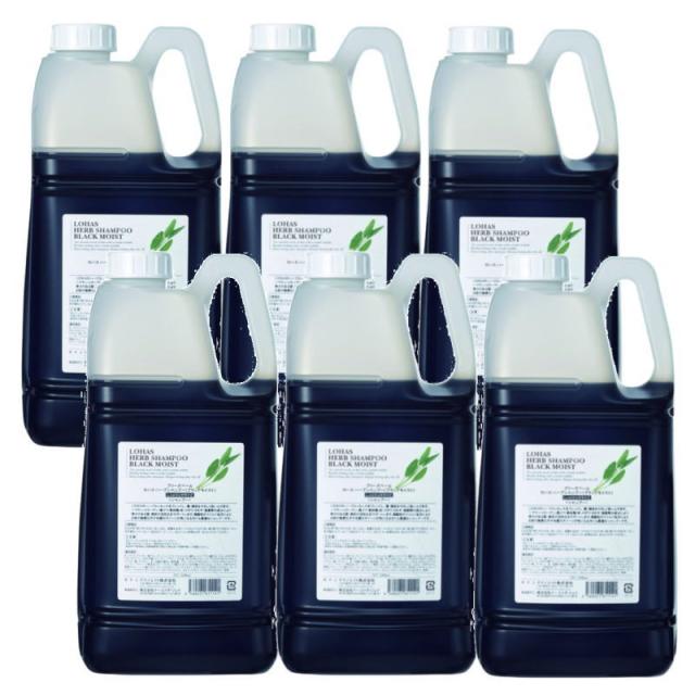 テクノエイト　ロハスハーブシャンプー　ブラックモイスト (しっとり艶タイプ)　2000ml リフィル【6個セット】