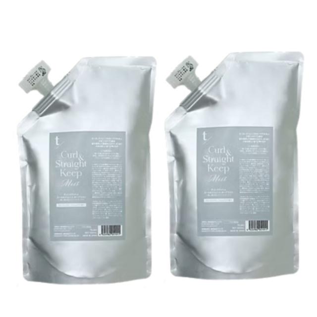 t/(ティースラッシュ) カール&ストレート キープ ミスト 500ml リフィル（2点セット）