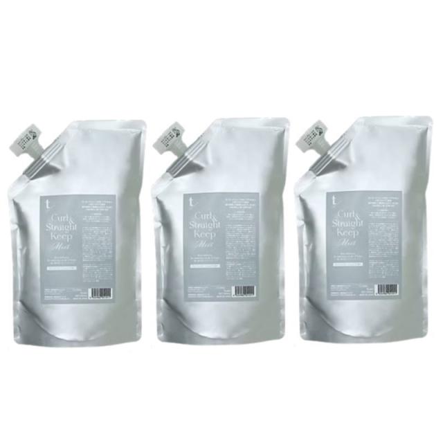 t/(ティースラッシュ) カール&ストレート キープ ミスト 500ml リフィル（3点セット）