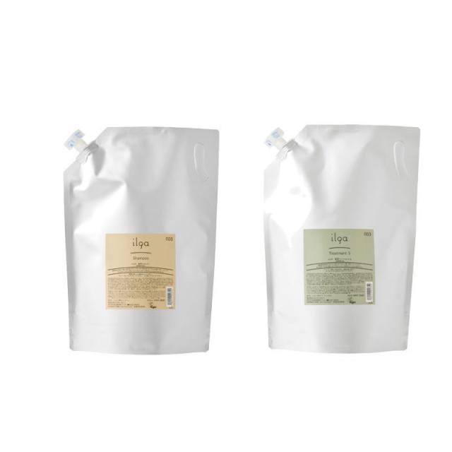 ナンバースリー　イルガ 薬用シャンプー 3000ml トリートメント　S 3000g　 業務用セット