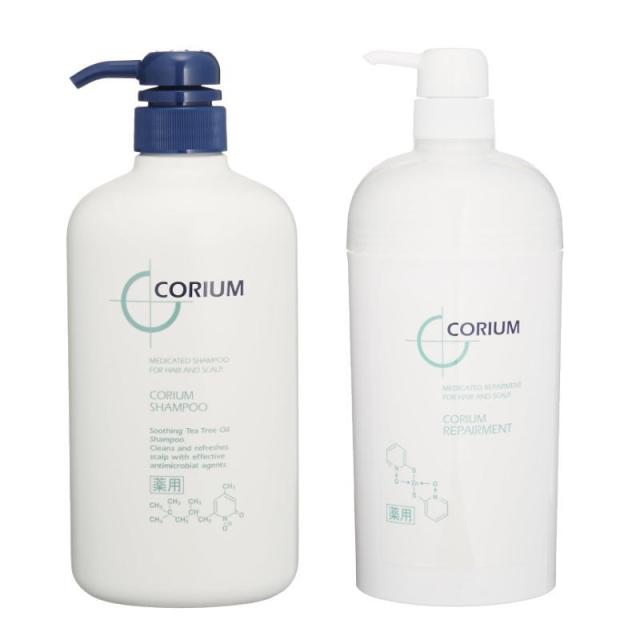 ナカノ 薬用コリューム シャンプー 760ml リペアメント 670g ボトルセット