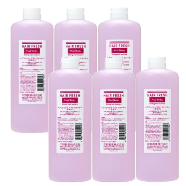 ナカノ ヘアフレッシュ ミスト ウォーター 820ml【6本セット】