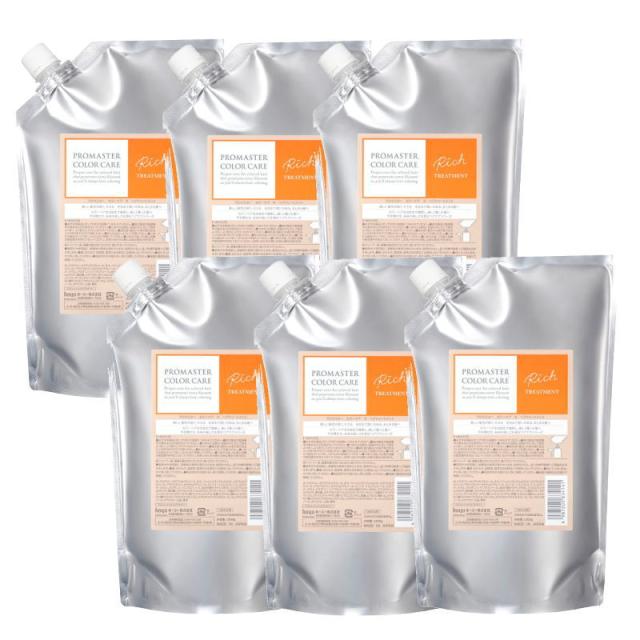 hoyu　ホーユープロフェッショナル　プロマスター カラーケア　リッチ ヘアトリートメント 1000gリフィル×6点セット