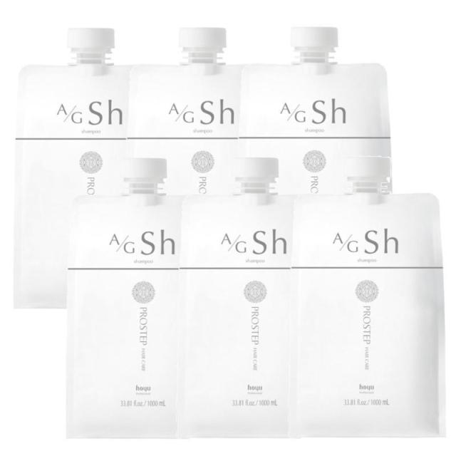 hoyu　ホーユープロフェッショナル　プロステップ　A/Gシャンプー　1000mlリフィル×6点セット