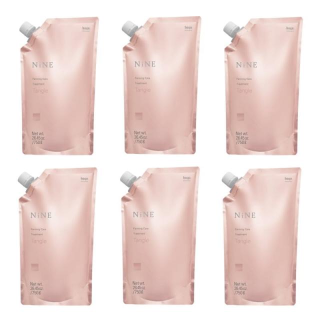 ホーユー　ナイン ファーミングケア　トリートメント　タングル　750g（パウチ）  【×6点セット】