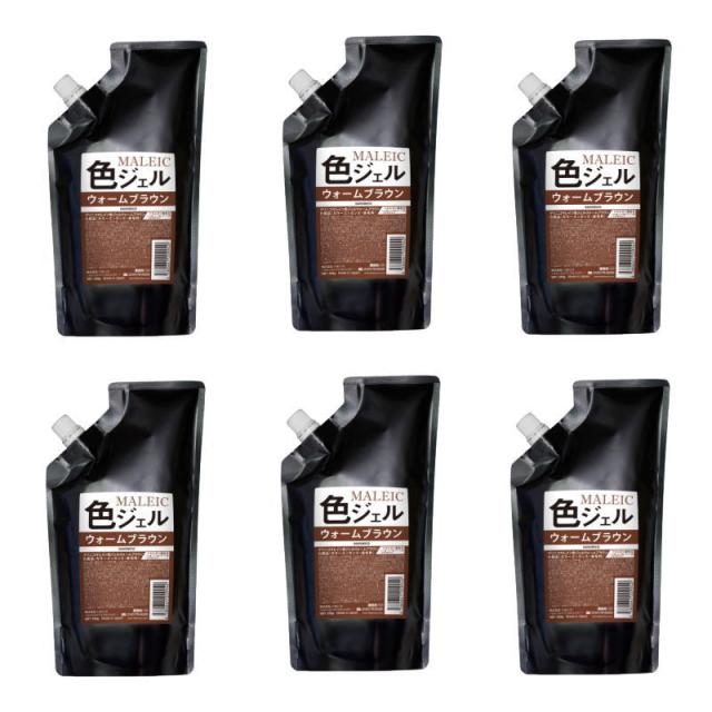 ハホニコ　グリニコ　マレイン色ジェル　ウォームブラウン　500g ×6点セット