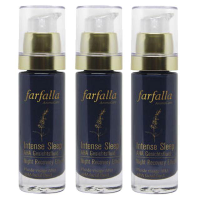 farfalla ファファラ インテンス　スリープ　フェイシャルフリュイド［集中美容液］(30ml) ×3点セット