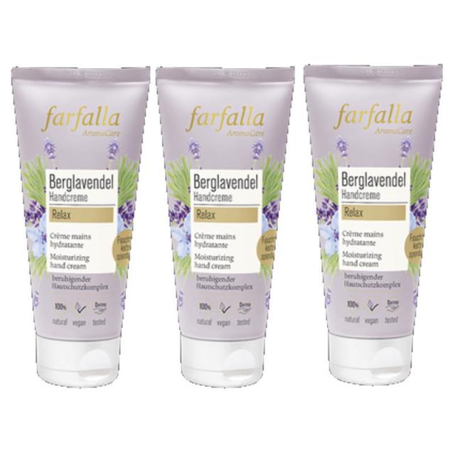 farfalla ファファラ リラックス　ハンドクリーム＜ラベンダー＞(50ml) ×3点セット