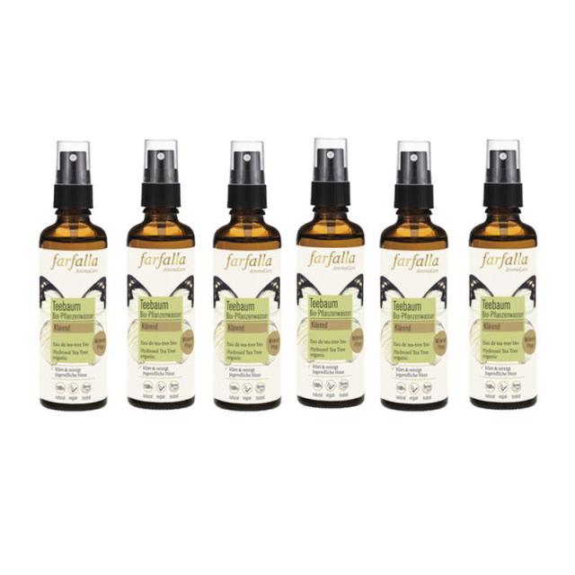 farfalla ファファラ 芳香蒸留水　ティーツリー(BIO)(75m) ×6点セット