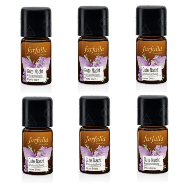 farfalla ファファラ　アロマブレンド　おやすみなさい＜ラベンダー＞(5ml) ×6点セット