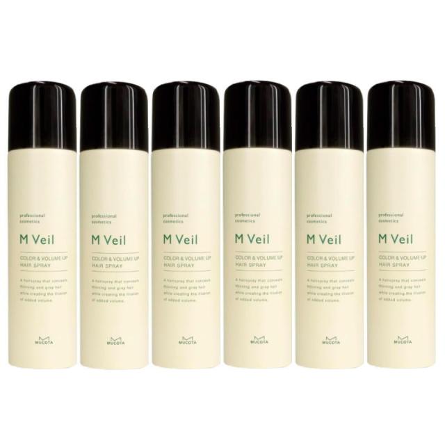 ムコタ 　M　Veil　カラー&ボリュームアップ（ナチュラルブラック）　100g【×6点セット】
