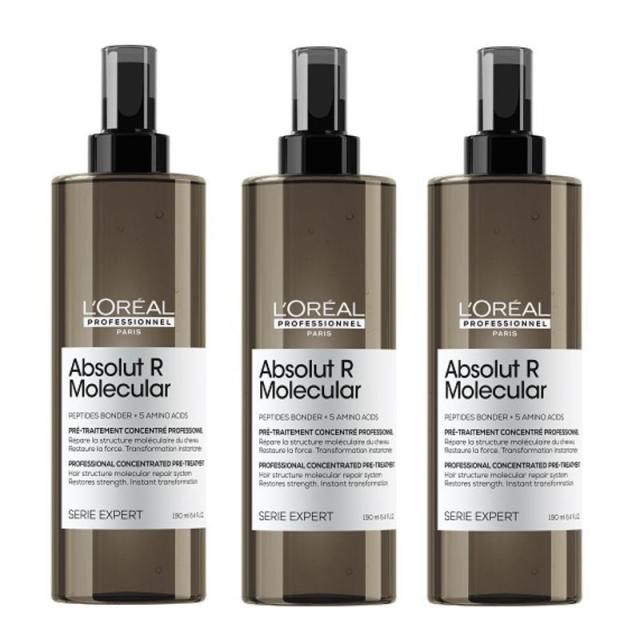 ロレアル プロフェッショナル  セリエ エクスパート 　 アブソルート　R　モレキュラー　プレトリートメント　190ml　  ×3点セット