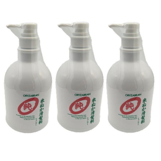 リアル オリザジュン 純 米ぬか清髪料　シャンプー 1000ml ×3点セット