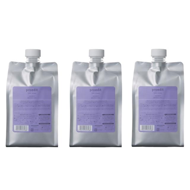 ルベル　プロエディット ケアワークス　トリートメント　バウンスフィット　+プラス　1000ml リフィル ×3点セット