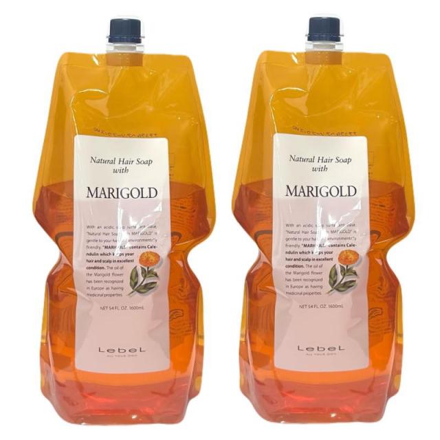 ルベル　ナチュラル ヘア ソープ ウィズ MG　1600mlリフィル【2個セット】