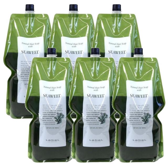 ルベル　ナチュラル ヘア ソープ ウィズ SW　1600mlリフィル【6個セット】