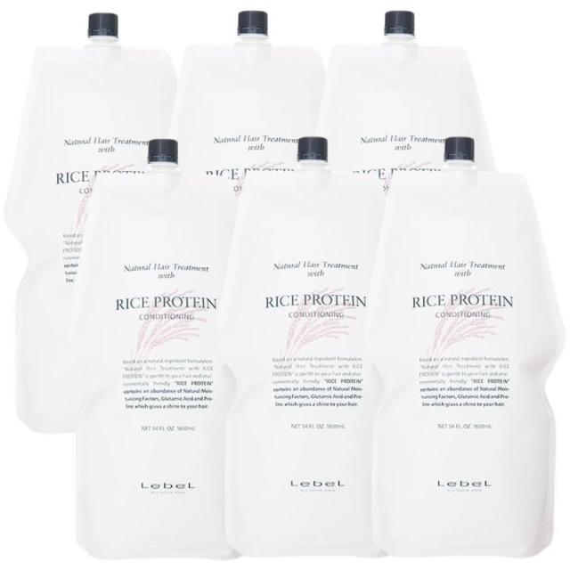 ルベル　ナチュラル ヘア トリートメント ウィズ RP　1600mlリフィル【6個セット】