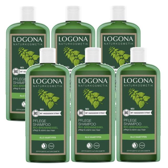 LOGONA ロゴナ　エッセンシャル　シャンプー(ネトル)　　500ml×6点セット