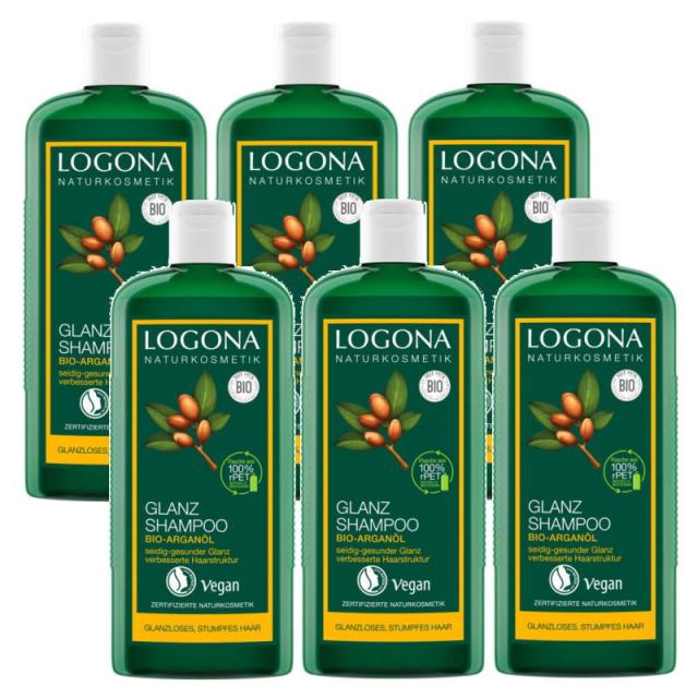 LOGONA ロゴナ　シャイン シャンプー(アルガン)　　250ml×6点セット