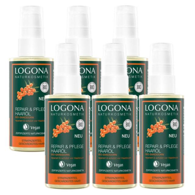 LOGONA ロゴナ　リペア　ヘアオイル(ヒッポファン)75ml×6点セット