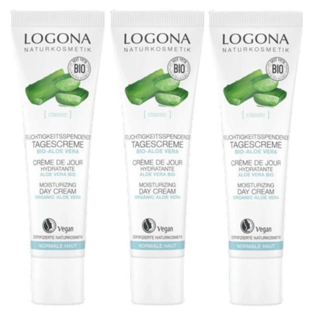 LOGONA ロゴナ　モイスチャー　デイクリーム(アロエヴェラ)(30ml)×3点セット