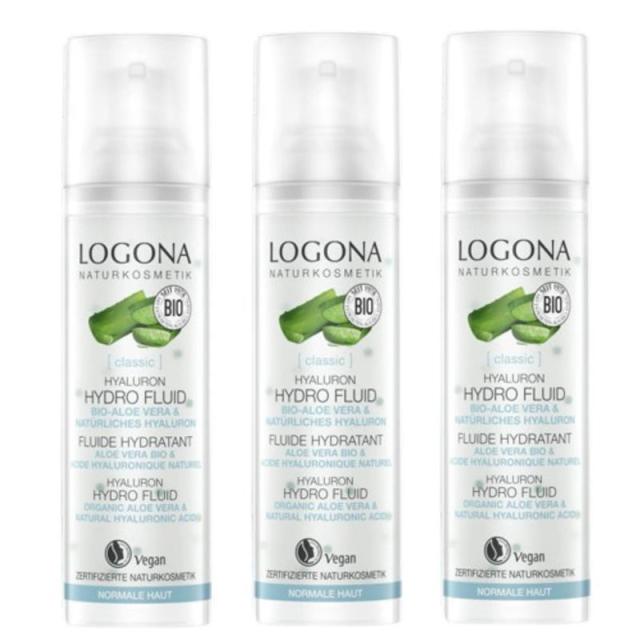 LOGONA ロゴナ　ハイドロフリュイド(アロエヴェラ)(30ml)×3点セット