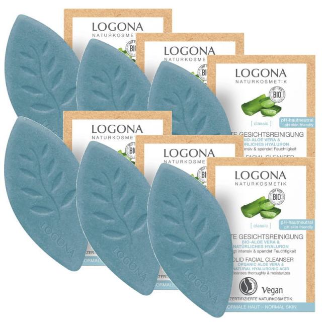 LOGONA ロゴナ　ソリッド　フェイシャルクレンザー(アロエヴェラ)(60g)×6点セット