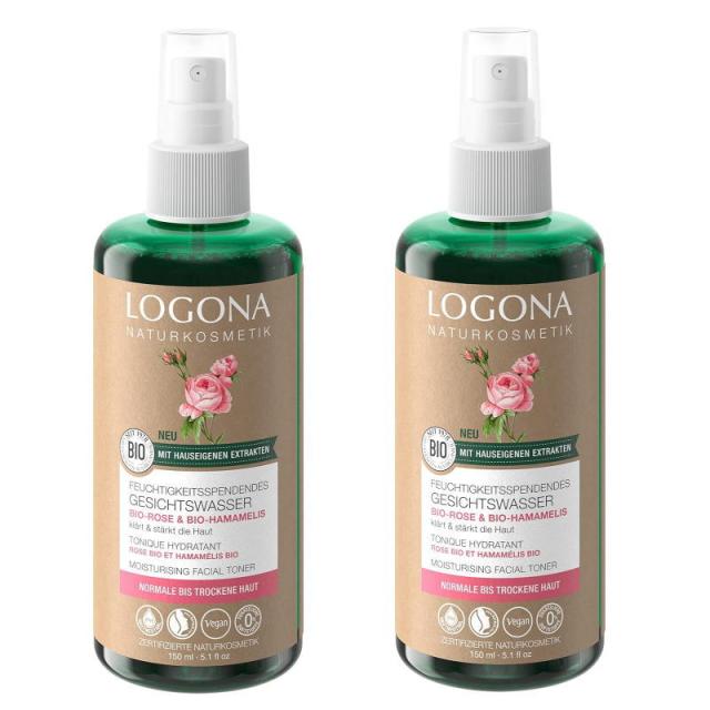 LOGONA ロゴナ　モイスチャライジング　フェイシャルトナー(ローズ＆ハマメリス)(150ml)×2点セット