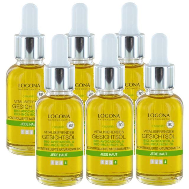 LOGONA ロゴナ　ヴァイタライジング　フェイシャルオイル(30ml)×6点セット