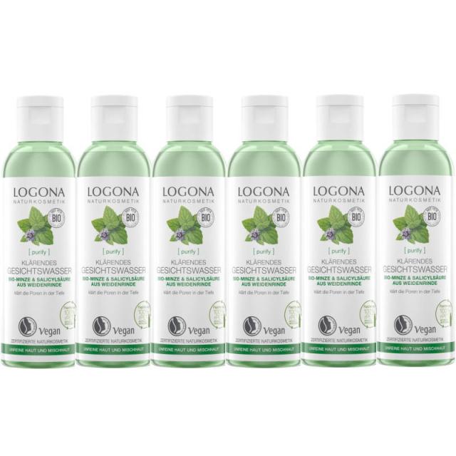 LOGONA ロゴナ　クラリファイ　フェイシャルトナー(ミント)(125ml)×6点セット