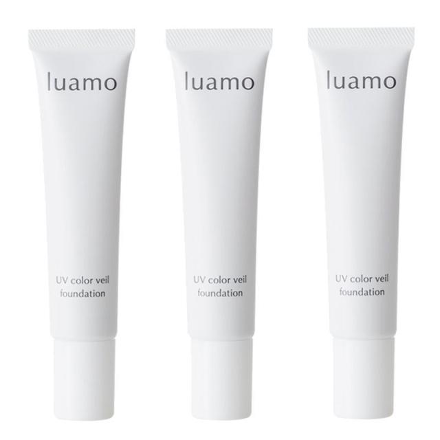 ルアモ　UVカラーヴェール ファンデ—ション　SPF26　PA＋＋＋  ［UVファンデーション］ (25ｇ)×3点セット