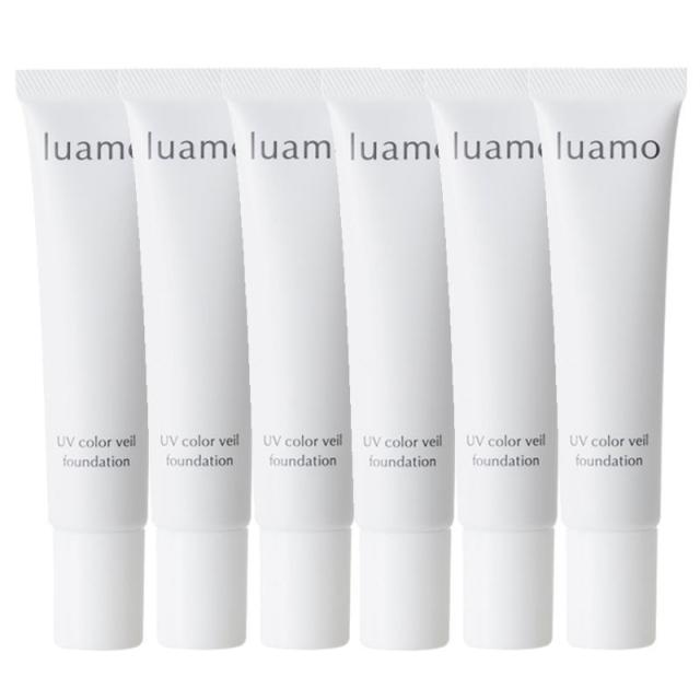 ルアモ　UVカラーヴェール ファンデ—ション　SPF26　PA＋＋＋  ［UVファンデーション］ (25ｇ)×6点セット