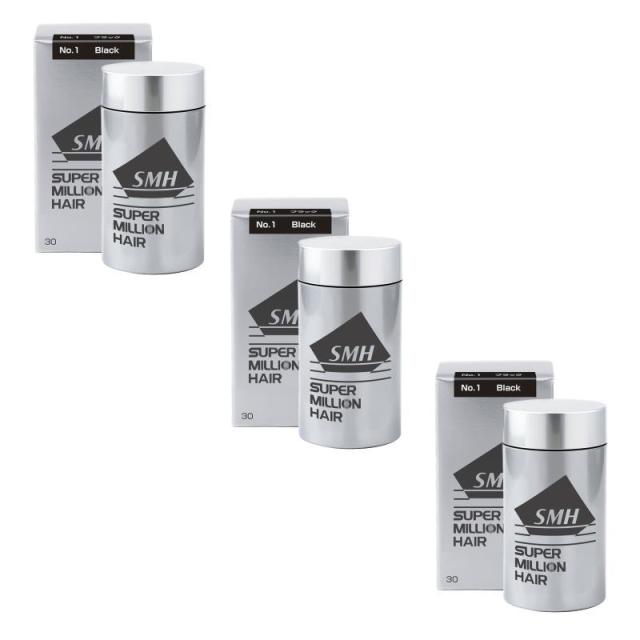 ルアン　スーパーミリオンヘアー30g No.1 ブラック(3点セット)