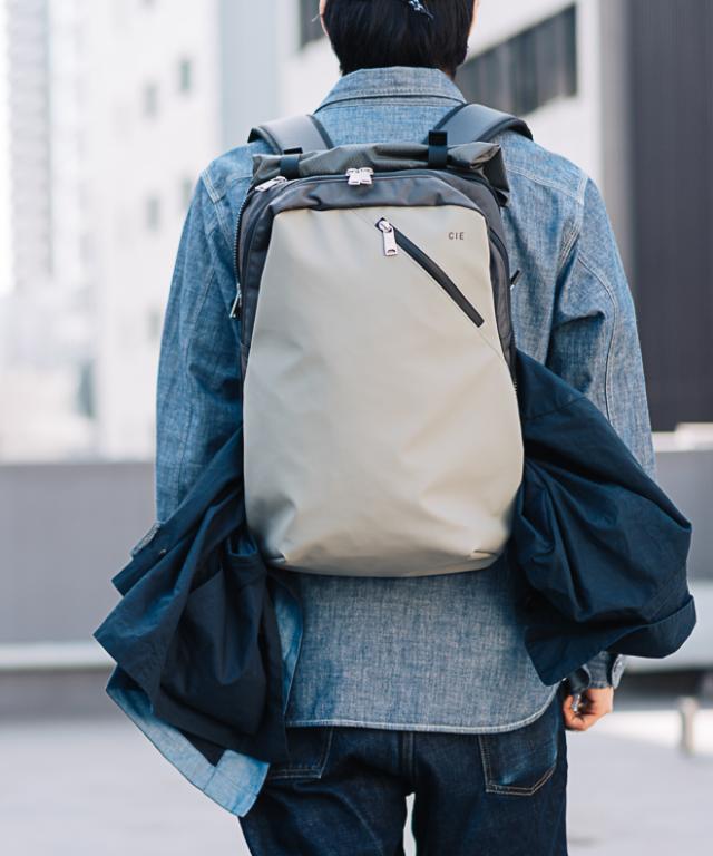 CIE シー VARIOUS BACKPACK 02 -S-  ヴェアリアスバックパック リュック デイパック バッグ カバン ビジネス 通勤 メンズ レディース 防水 丈夫 軽量 黒 ブラック グレー ネイビー ベージュ シンプル おしゃれ